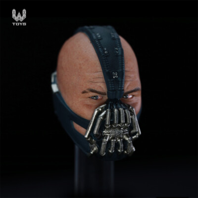 1/6 Rolling Eyes Bane Head Carved Tom Hardy Head Model Fit 12'' Action ...