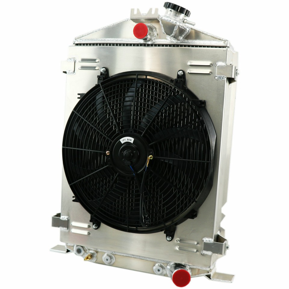 For 1932 32 Ford Hi Boy Street Rod Rat Rod Aluminum 3 Row Radiator ...