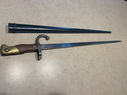 Original French M1874 Gras Rifle Bayonet (St. Etienne 1879) matching ...