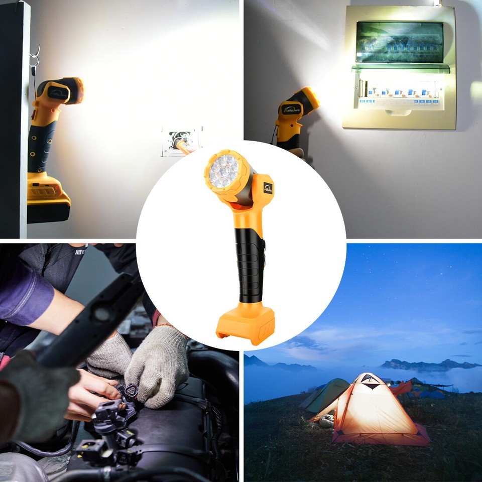 For DeWALT LED 20V 20Volt MAX Cordless LED Pivoting Work Light ...