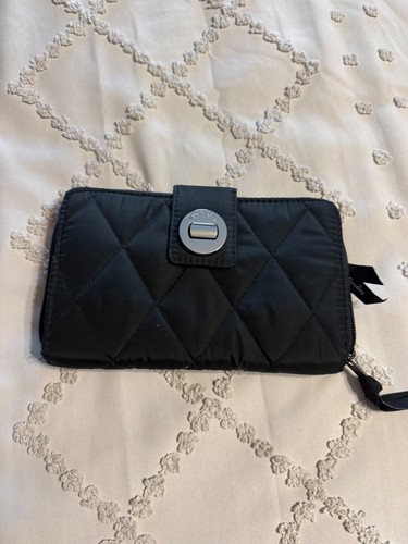 Vera Bradley RFID Turnlock/ Zip Organizer Wallet Classic Black ...