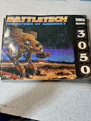 BATTLETECH RETURN OF KERENSKY Technical Readout 3050 Source Book ...