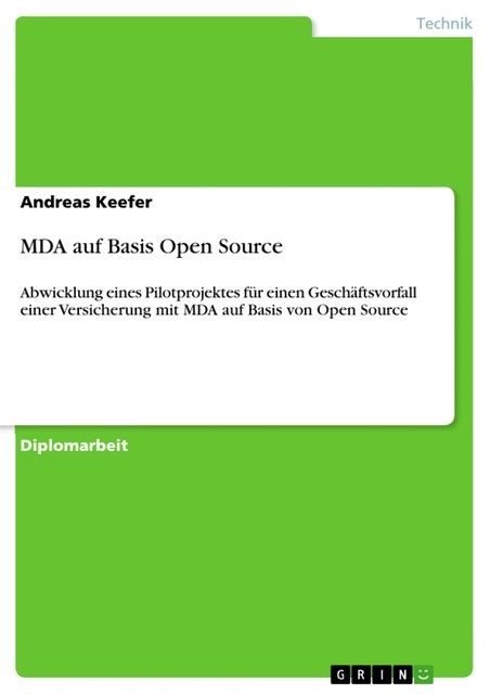 Mda auf Basis Open Source von Andreas Keefer (2008, Taschenbuch) online ...