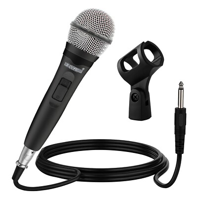 5Core XLR Microphone Dynamic Mic Karaoke Singing Studio Mics Handheld ...