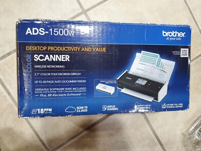 Brother Image Center ADS-1500W Document Scanner Wifi Tested And Working ...
