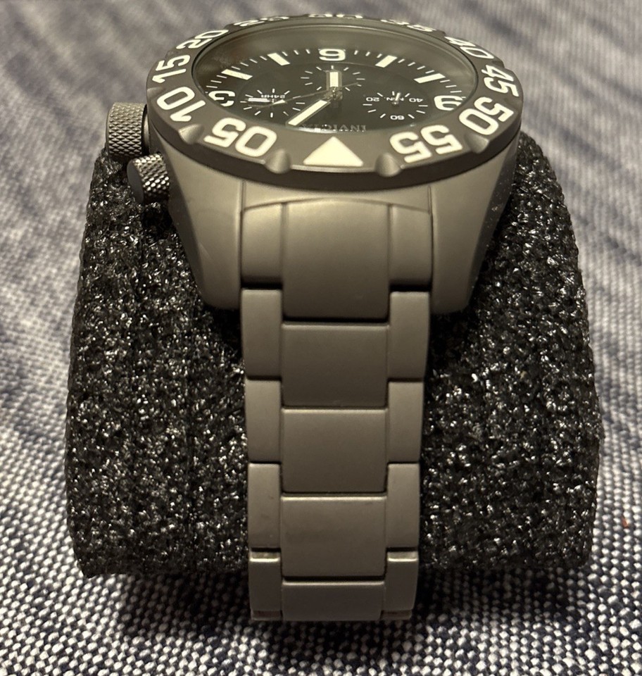 Invicta TI-22 Chronograph Black Dial Titanium Men's Watch Model Number ...