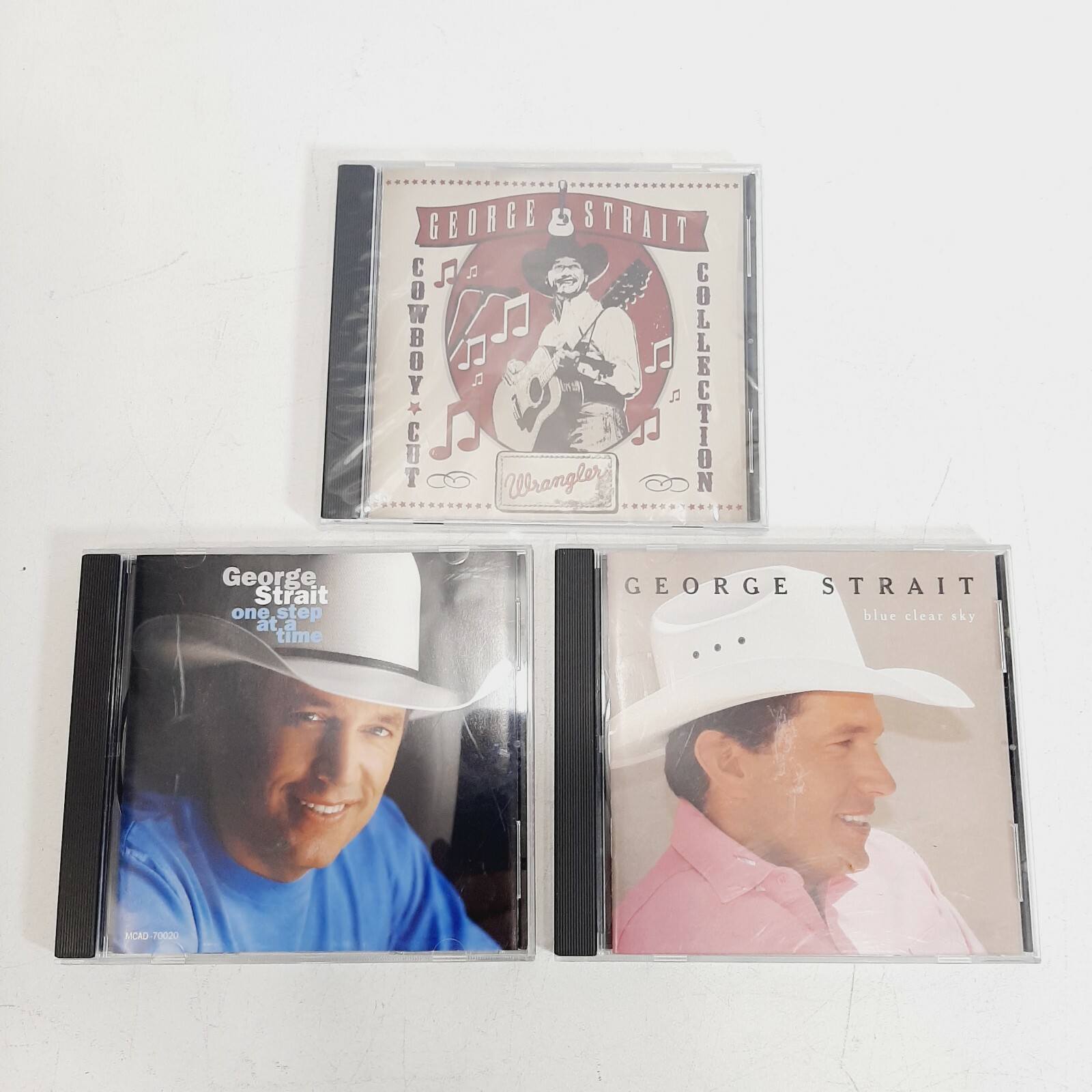 George Strait Country Music Cd Lot Of 3 cowboy cut collection blue ...