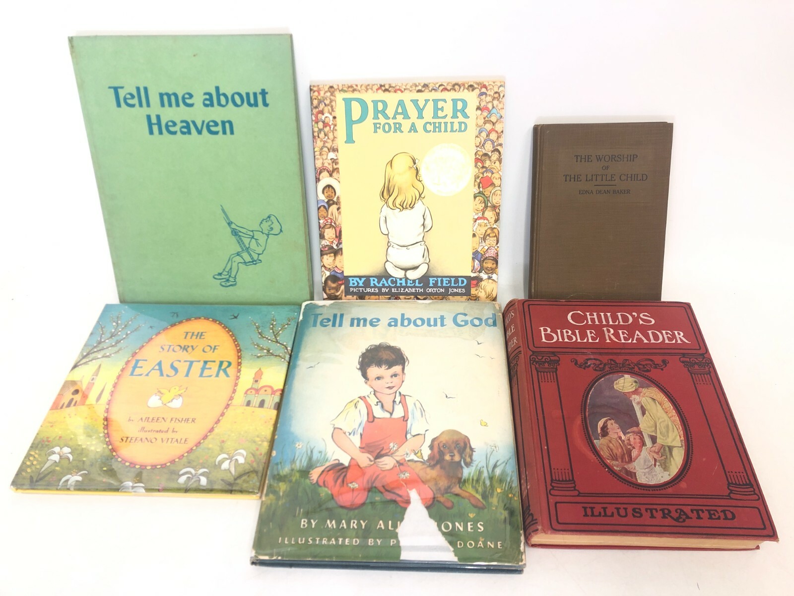 Six vintage religious picture books; Tell me About God~Heaven~Bible ...