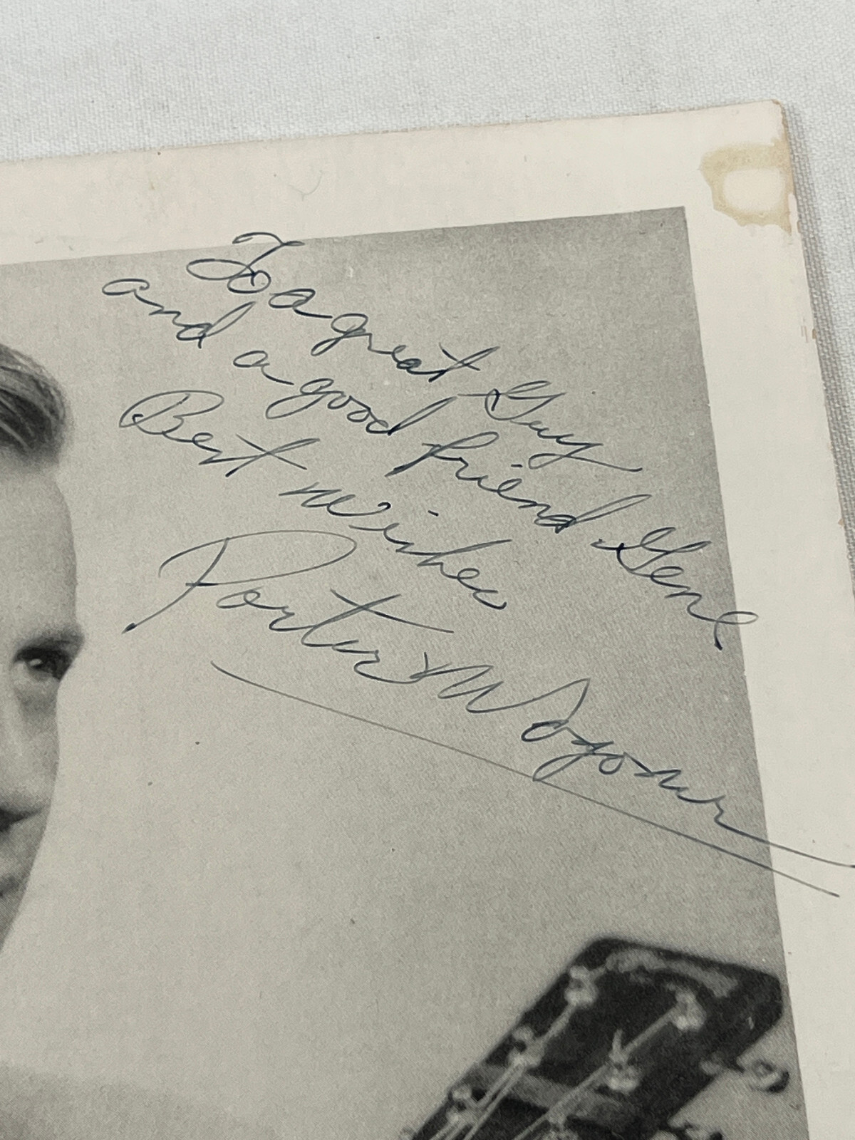 Porter Wagoner RCA country western 1950s signature autograph signed ...