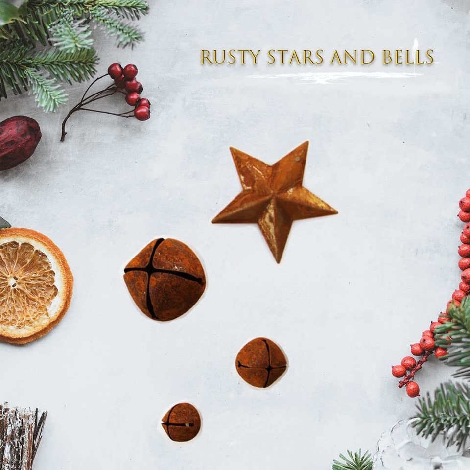 Rusty Metal Jingle Bells Kit Supplies Includes 75 Mixed Size Vintage ...