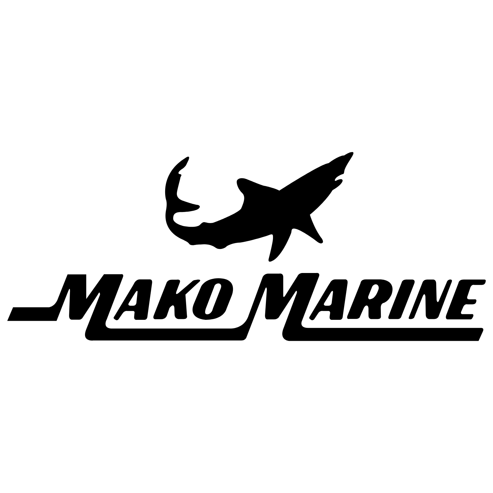 PAIR OF MAKO MARINE BOAT FISHING STICKER DECAL PAIR *CHOOSE COLOR AND ...