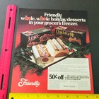 VTG Retro 1983 Friendly Jubilee Roll or Dutch Fudge Roll Desserts Ad ...