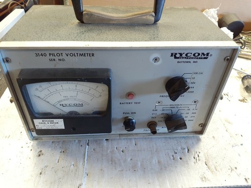 VINTAGE Rycom Instruments 3140 pilot Voltmeter - ESTATE ITEM | eBay