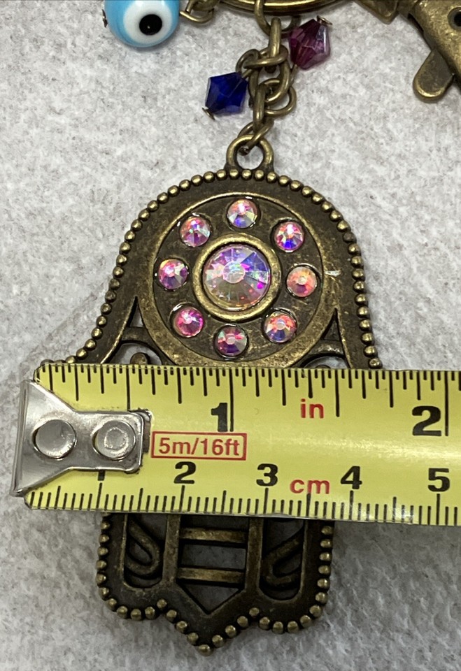 BUDDHA/HAMSA HAND CHARMS KEYCHAIN WITH CLIP -NEW | eBay