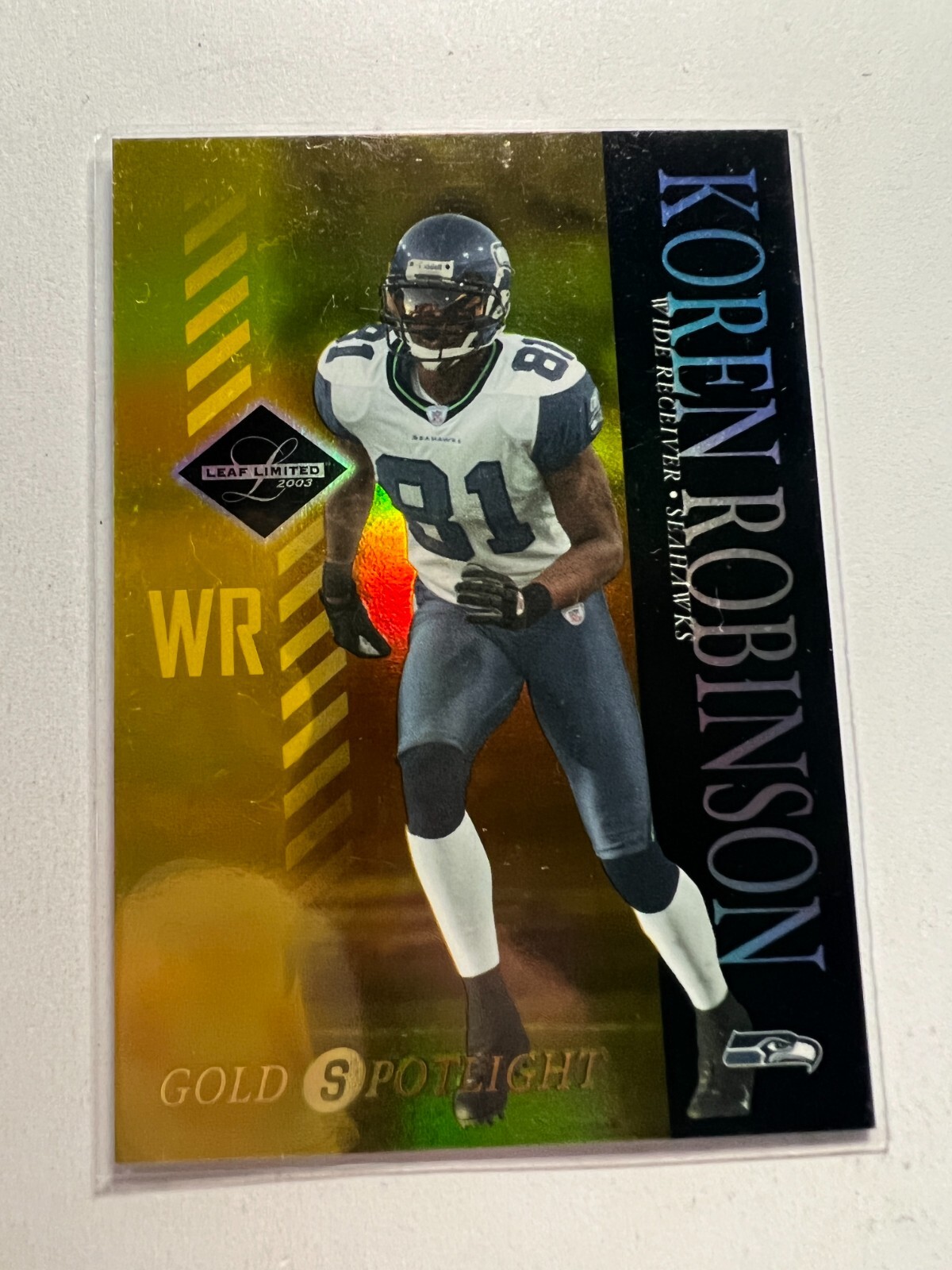 K12,246 - 2003 Leaf Limited Gold Spotlight #86 Koren Robinson #/25 | eBay