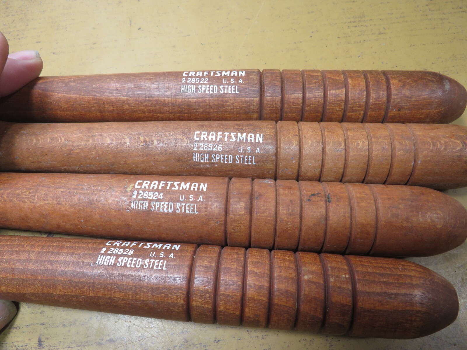 Set of 4 Vintage Craftsman Wood Lathe Turning Tools, Made in USA | eBay