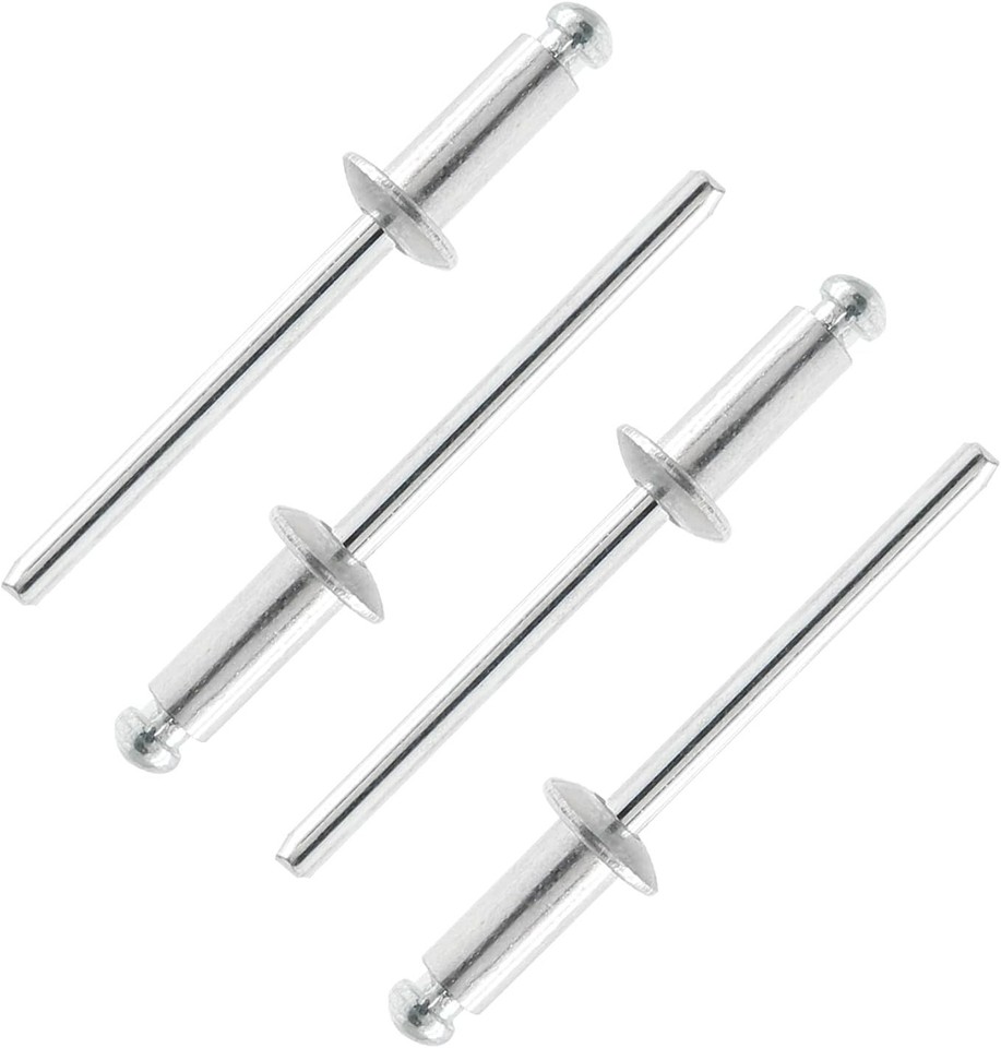100Pcs Aluminum Pop Rivets 3/16" x 1/2" Diameter x Grip Length, Dome ...