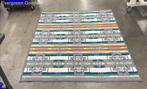 Pendleton Chief Joseph Wool Blanket Robe Grey size-77x64 used | eBay