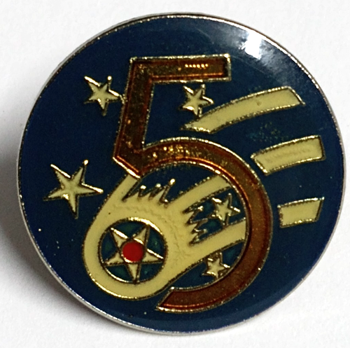 United States US Army 5th Air Force USAAF Enamel Lapel Hat Military USA ...