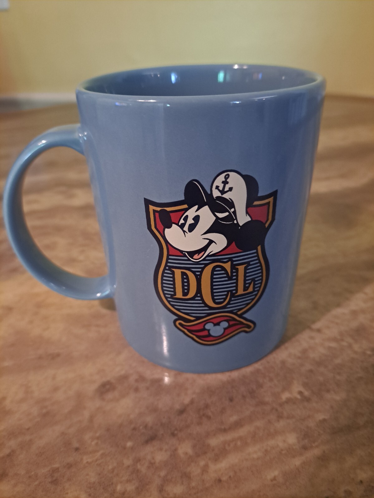 DCL Disney Cruise Line Blue Ceramic Coffee Mug Mickey Mouse Captain | eBay