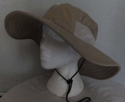 ExOfficio Hat Boonie Bucket Safari Vented Beige InsectShield Large EUC ...