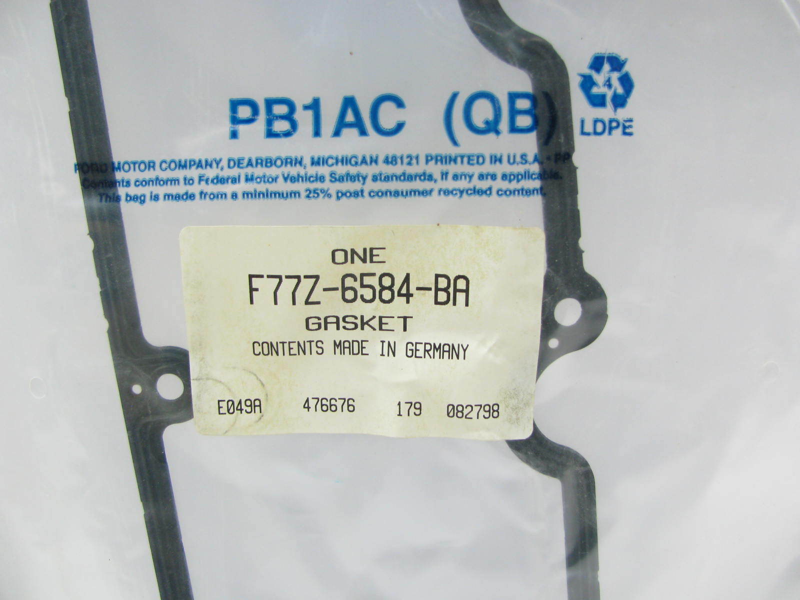 LEFT SIDE ONLY - OEM Ford F77Z-6584-BA Valve Cover Gasket 1997-01 ...