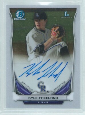 KYLE FREELAND 2014 BOWMAN CHROME 1ST ON CARD AUTO PROSPECT | eBay