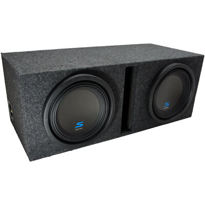 Universal Car Stereo Vented Port Dual 10" Alpine S-W10D2 Type S Sub Box ...