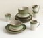 LORREN HOME TRENDS 16 PIECE STONEWARE SET-GREEN DROP | eBay