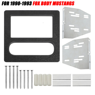For1990-93 Fox Body Radio Relocation Double Din Trim Bezel Bracket ...