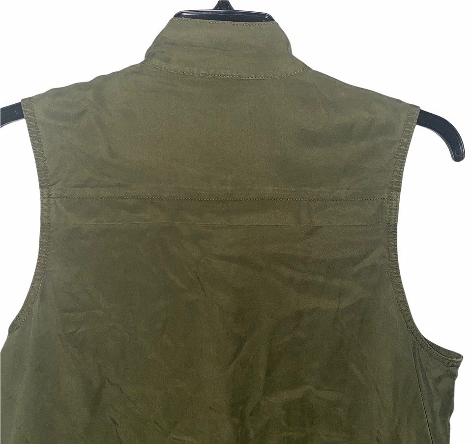 Universal Thread Utility Military Vest Lyocell Olive Green Size L | eBay