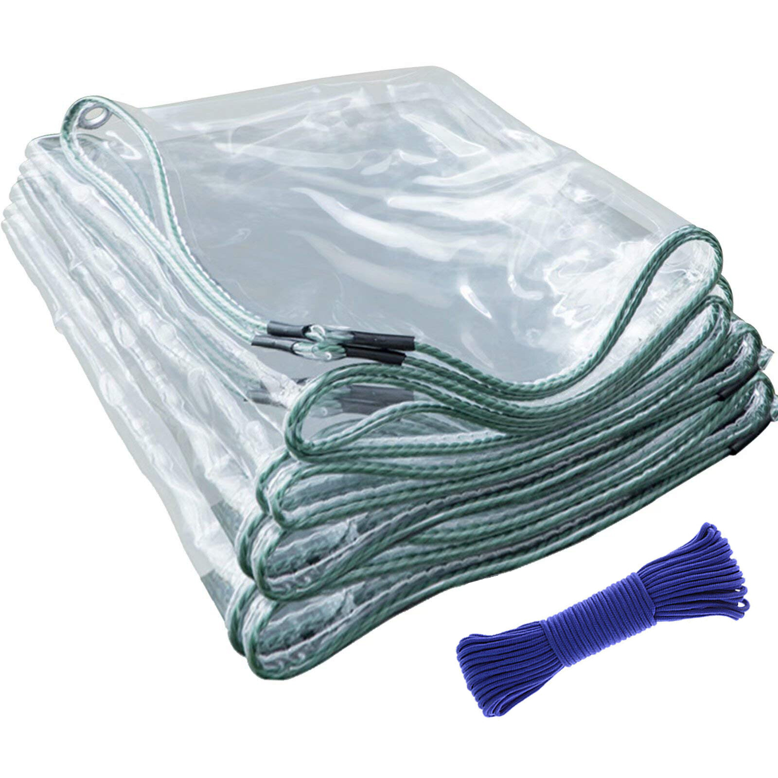 Abdeckplane Transparente mit Ösen Durchsichtige Plane Wasserdicht ...