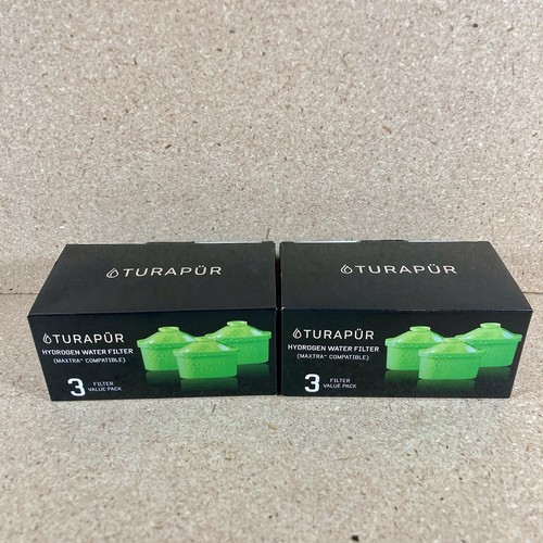 NEW (2) 3 Packs - 6 Total TURAPUR Hydrogen Water Filters Sealed | eBay