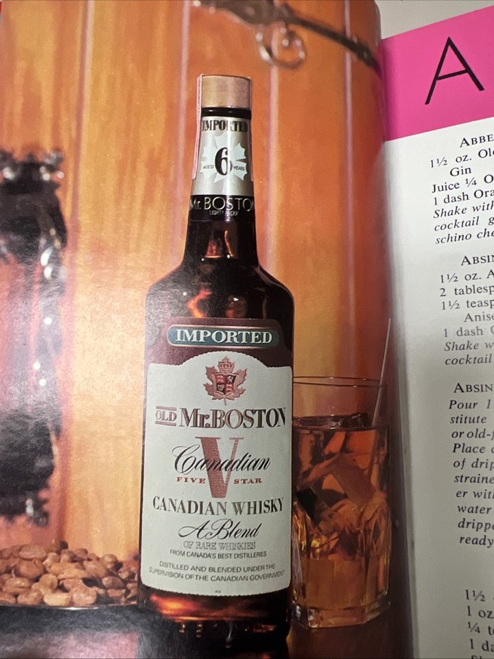 Vintage Old Mr. Boston De Luxe Official Bartender's Guide 1978 Liquor ...