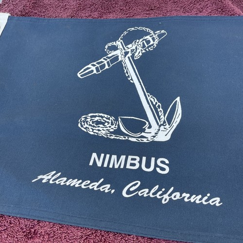 Vintage Maritime Nautical Flag NIMBUS Alameda California *Anchor Flag ...