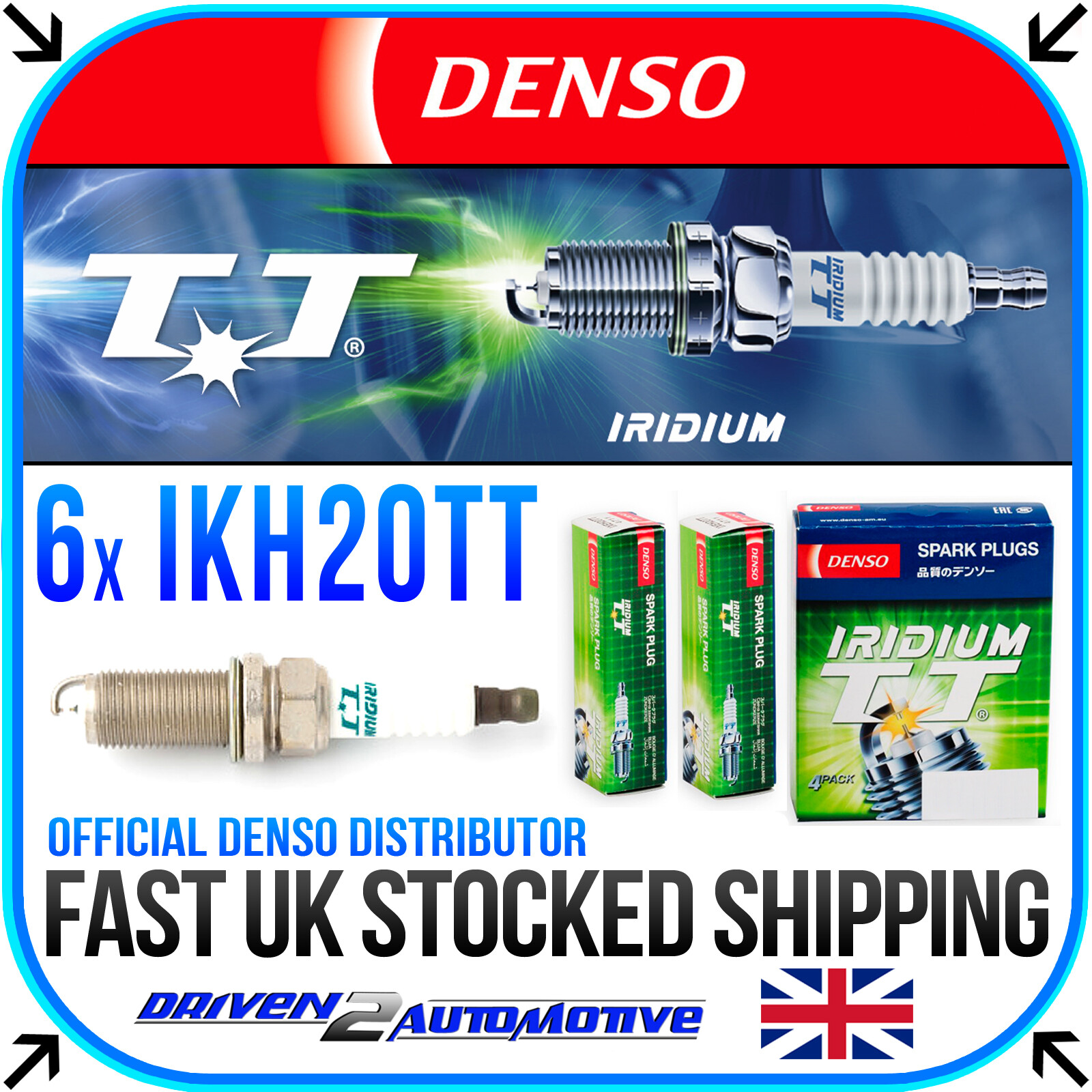 6x DENSO IKH20TT IRIDIUM TT SPARK PLUGS FOR BMW 1 Convertible 125i 03. ...