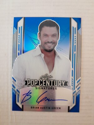 Brian Austin Green /25 Blue Prism Autograph Card 2021 Leaf Pop Century ...