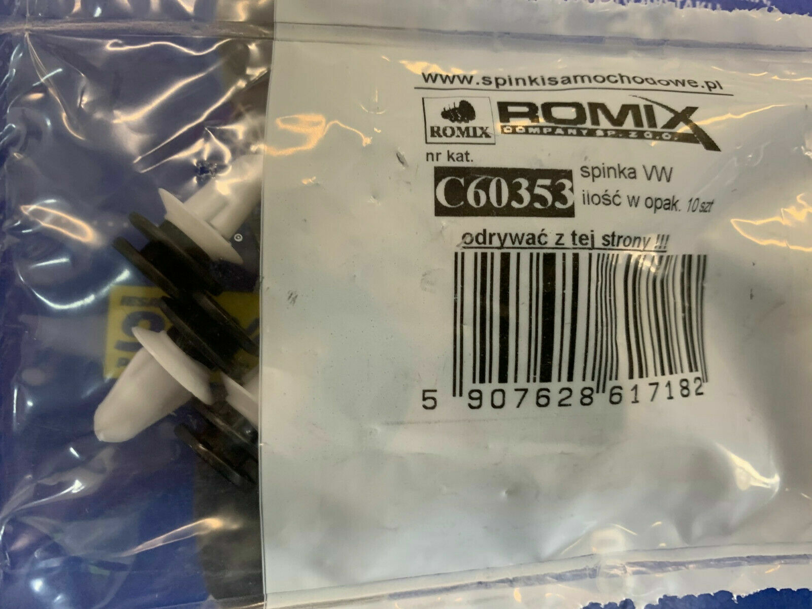 10x Clip VOLKSWAGEN GOLF VI PLUS, clips 2009- 3C0867333 | eBay