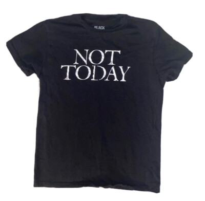 Hot topic Not Today shirt black matter goth alternative punk metal | eBay