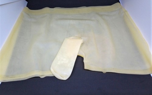 Mens Latex Rubber Sheath Pants Shorts Briefs Male Underwear Clear ...