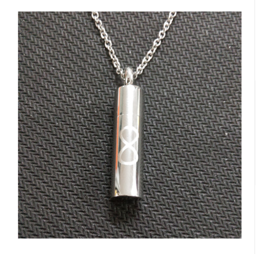 Infinity Pendant Vial Open Urn Jewellery Keepsake Ash Capsule Chain ...