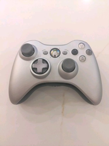 OEM Genuine Microsoft Xbox 360 Wireless Video Game Controller Silver ...