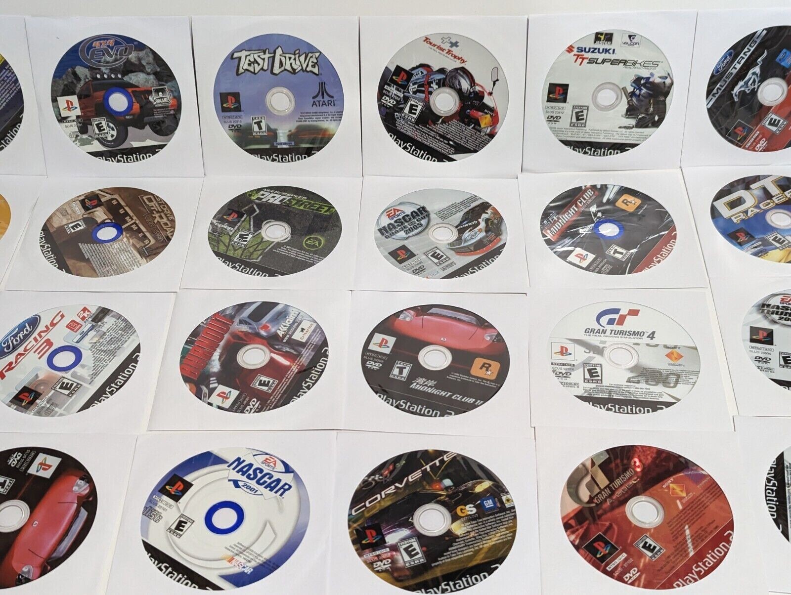 PS2 RACING GAMES Need for Speed Gran Turismo NASCAR RESURFACED TESTED ...