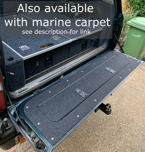 FJ80 Tailgate Storage FZJ80 FJ80 LX450 Rear Draw Black Powder Coated ...
