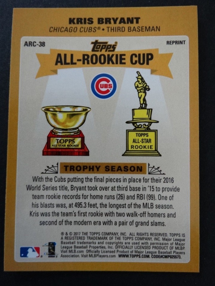 2017 Topps Update Series All Rookie Cup Baseball Cards You U Pick From ...