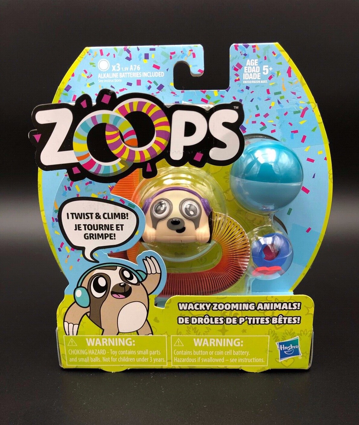 Zoops Electronic Twisting Zooming Climbing Toy Disco Sloth Pet Toy New ...