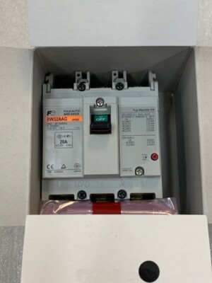 Fuji Electric Auto Breaker BW32AAG-3P020 20A AC220V 2.5kA New in Box | eBay