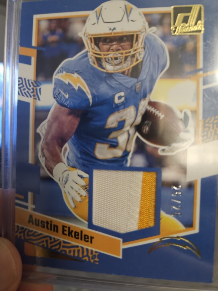 2023 Austin Ekeler 2 color patch card 25/25 Donruss prime | eBay