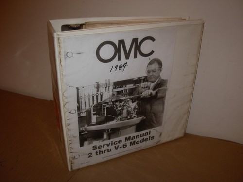 1984 OMC 2 hp THRU V-6 MODELS OUTBOARD MOTOR SERVICE MANUAL , p/n ...