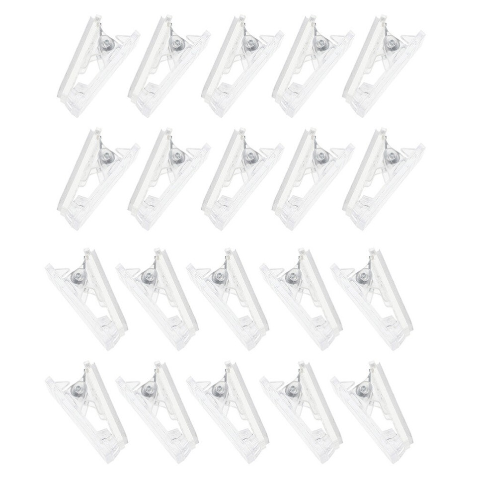 20 Pcs Spring Clip for Crafts Photo Clips Adhesive Small Plastic Sign ...